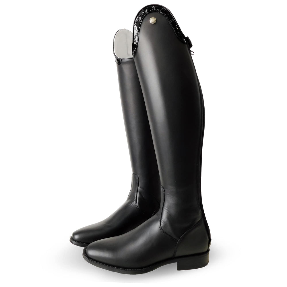 De Niro Puro Duo Dressage Riding Boots with Lucidi Black Top & Equiport ...