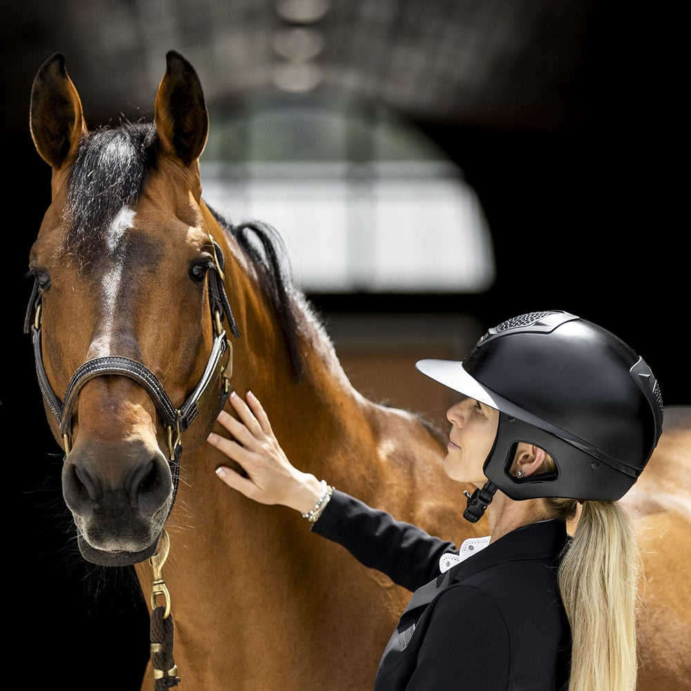 Freejump Voronoï Temple Protection Riding Hat | Black Matte & Equiport ...