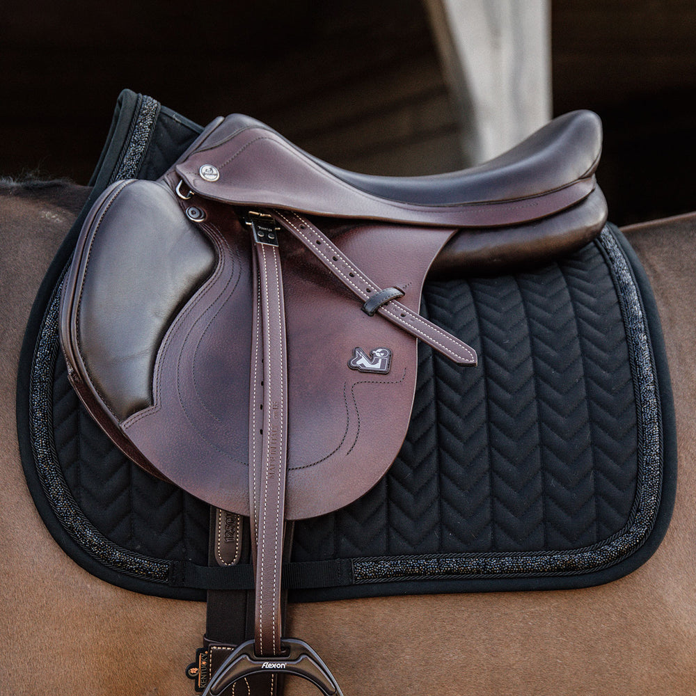 Kentucky Horsewear Glitter and Stone Jumping Saddle Cloth | Black ...