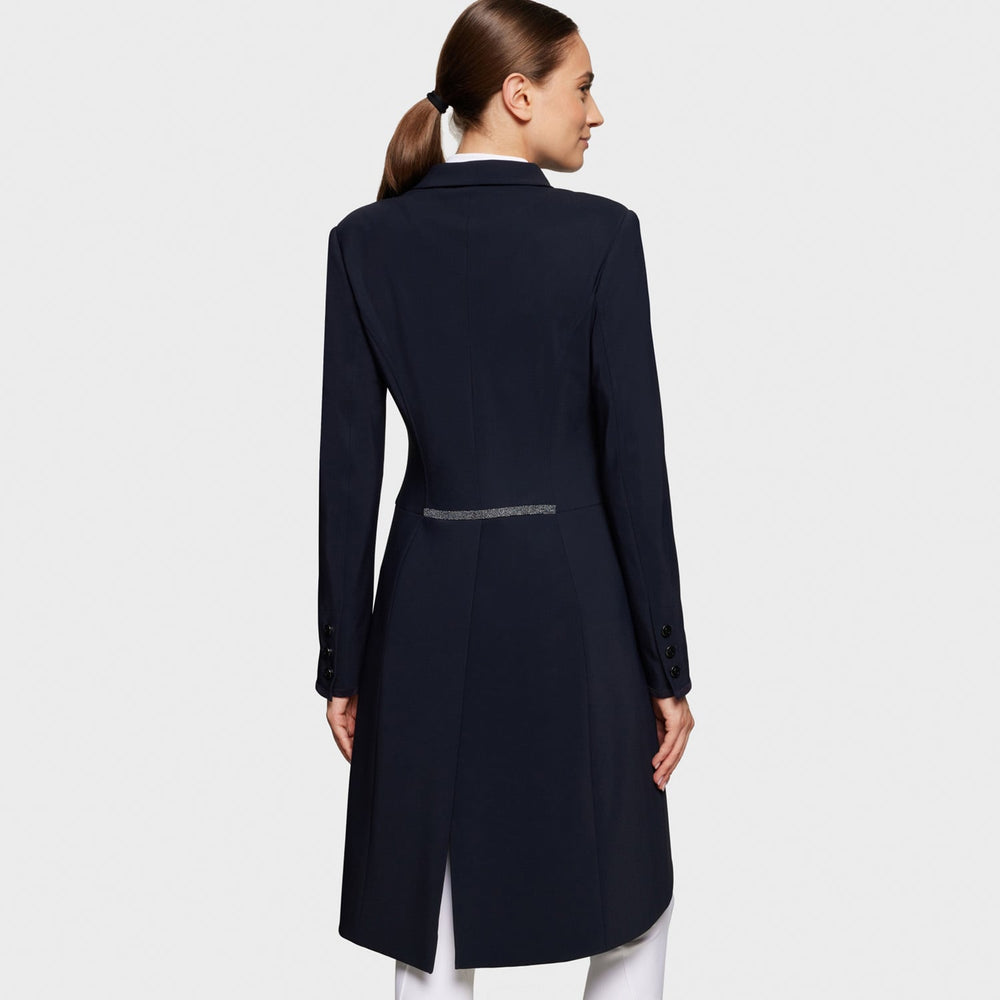 Samshield Crystal Fabric Dressage Tailcoat | Navy & Equiport Equestrian
