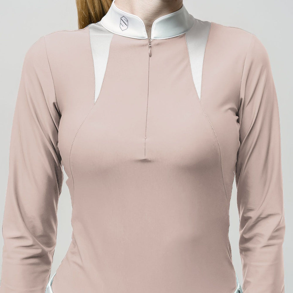 Samshield Cassandra Air Show Shirt | Powder Pink & Equiport Equestrian