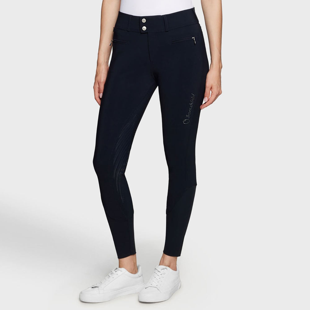 Samshield Clara High Waist Full Grip Riding Breeches | Navy & Equiport ...