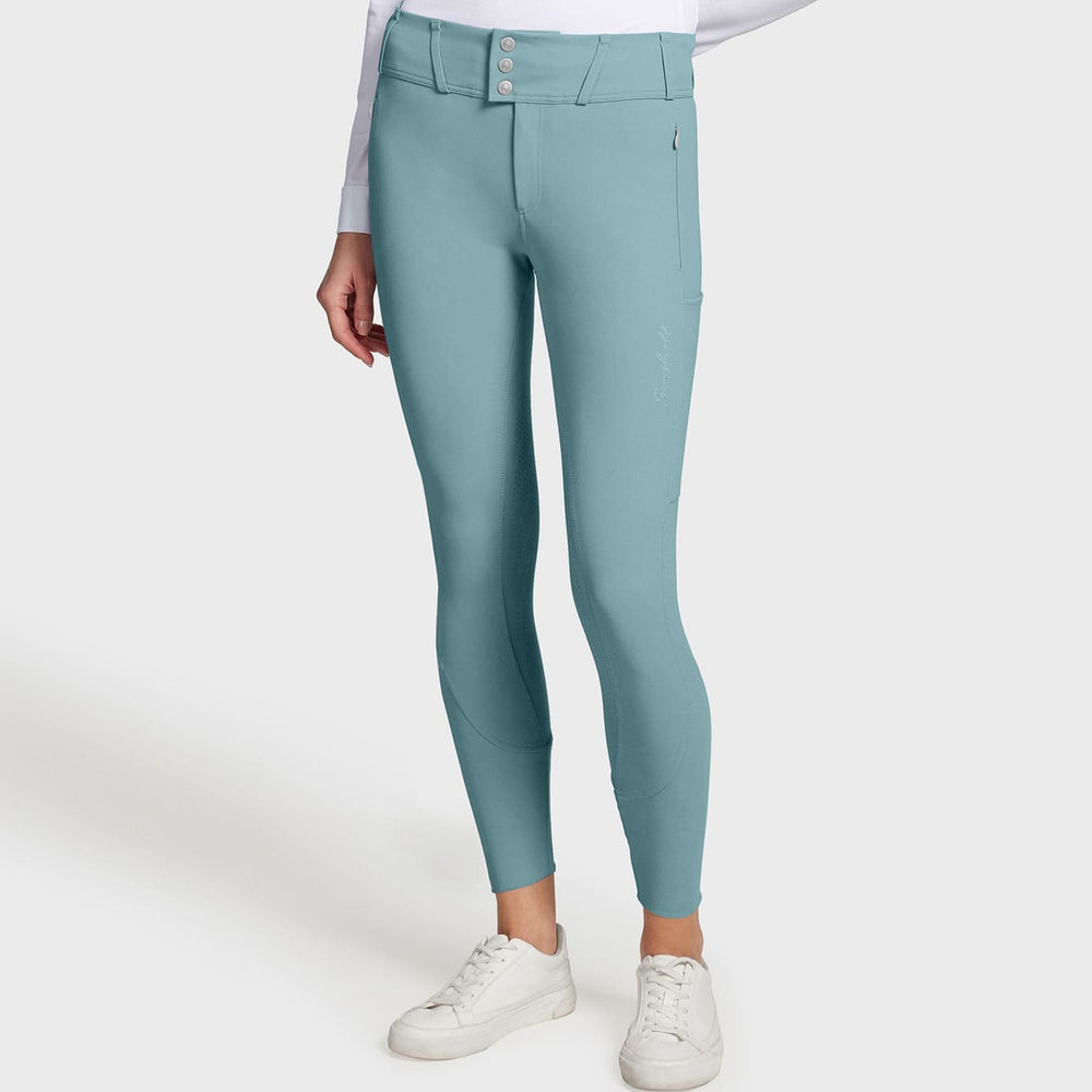 Samshield Even Horse Riding Breeches | Tourmaline Blue & Equiport ...