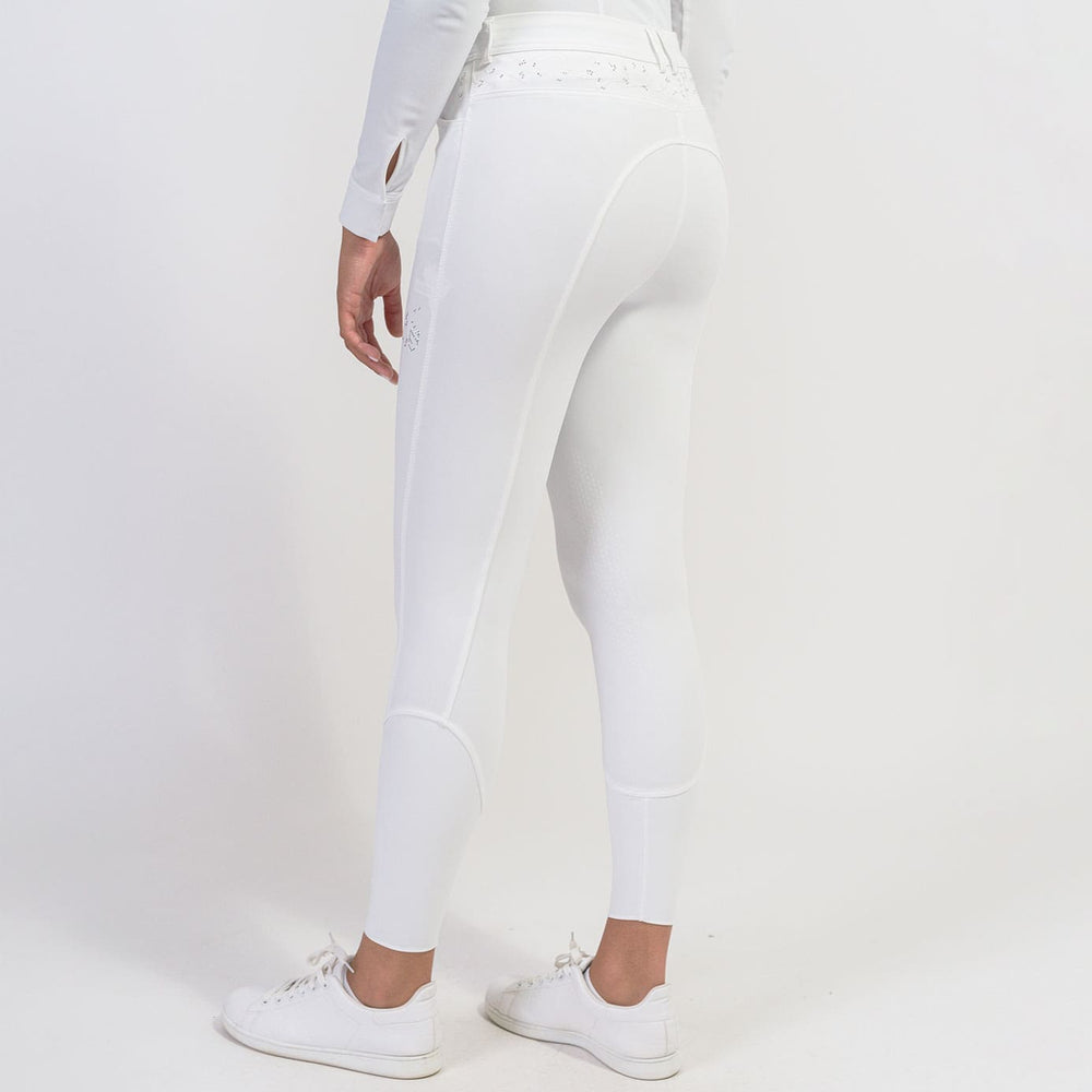 Samshield Jully Crystal Leaf Competition Breeches | White & Equiport ...