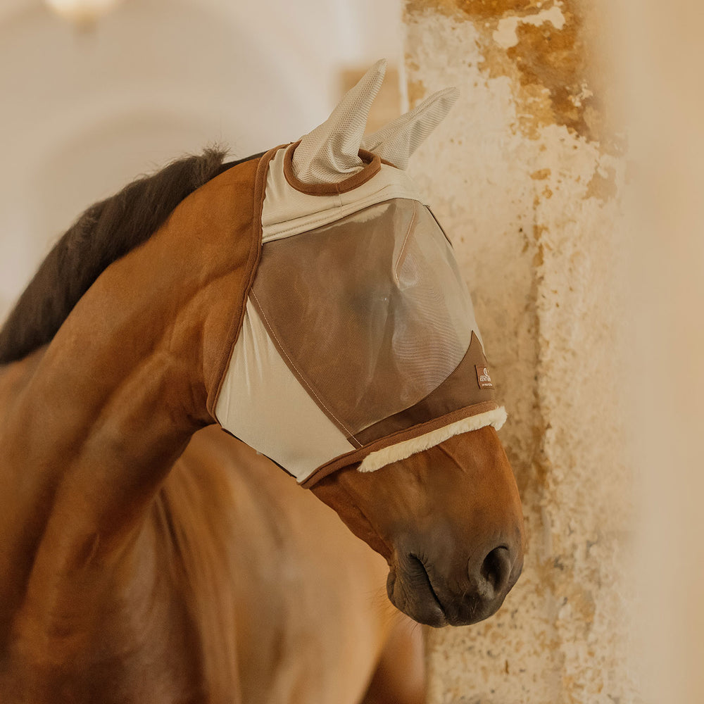 Kentucky Horsewear Skin Friendly Fly Mask With Ears | Silver & Equiport ...